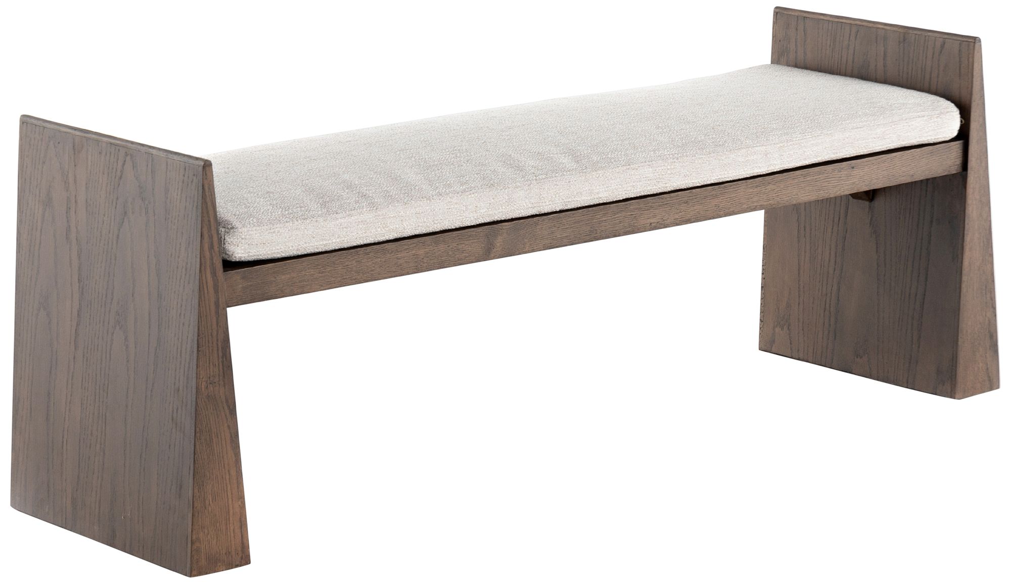 Marco Modern Avant White Oak Accent Bench - #97N56 | Lamps Plus