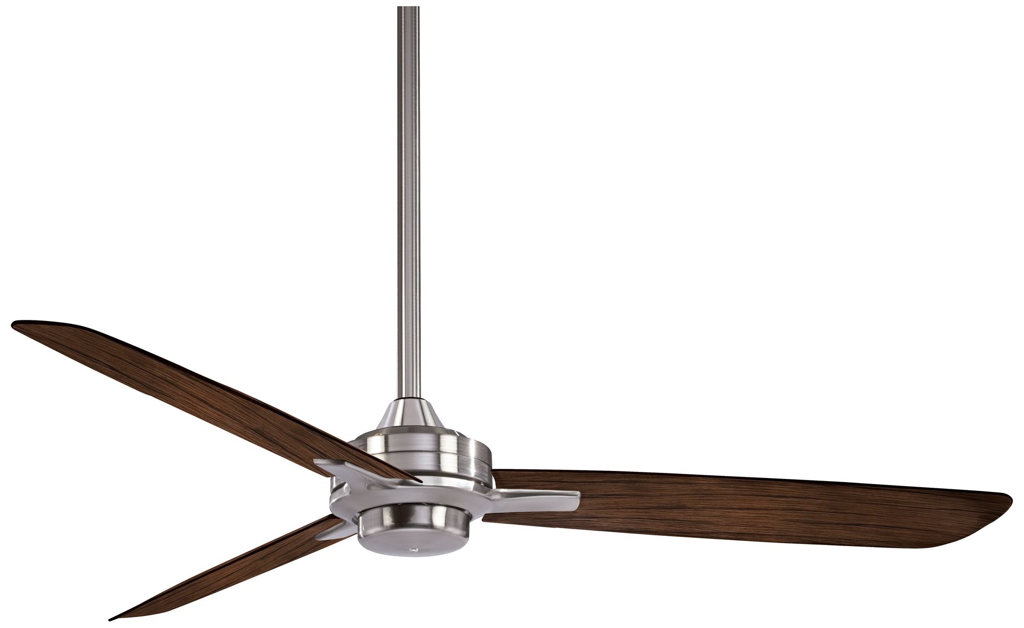 52" Minka Aire Rudolph Nickel Maple Ceiling Fan with Wall Control ...