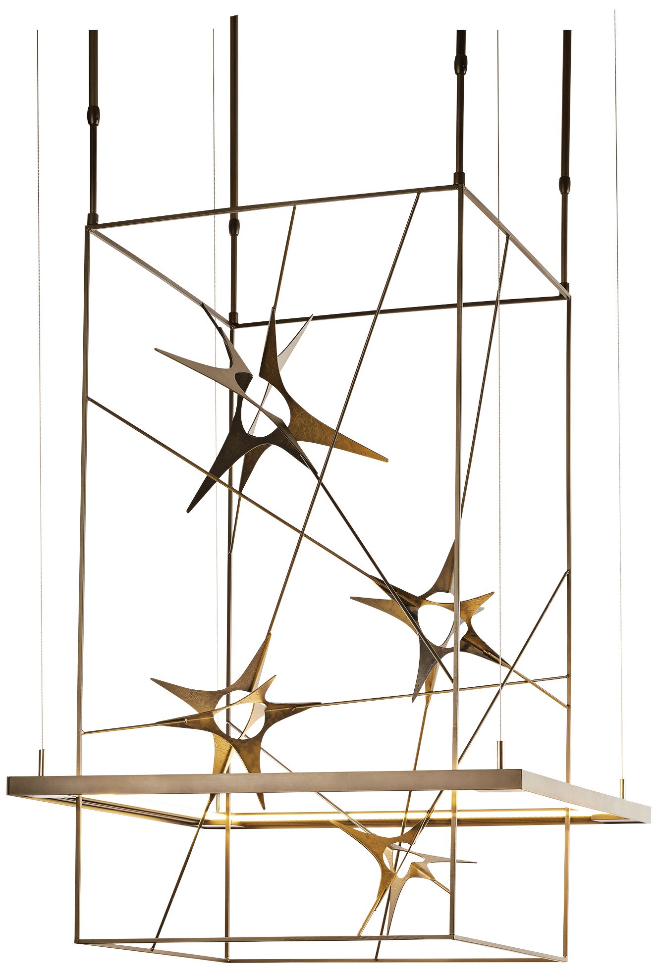 Kairos 27 1/2" Wide Dark Smoke LED Pendant Light - #9V086 | Lamps Plus