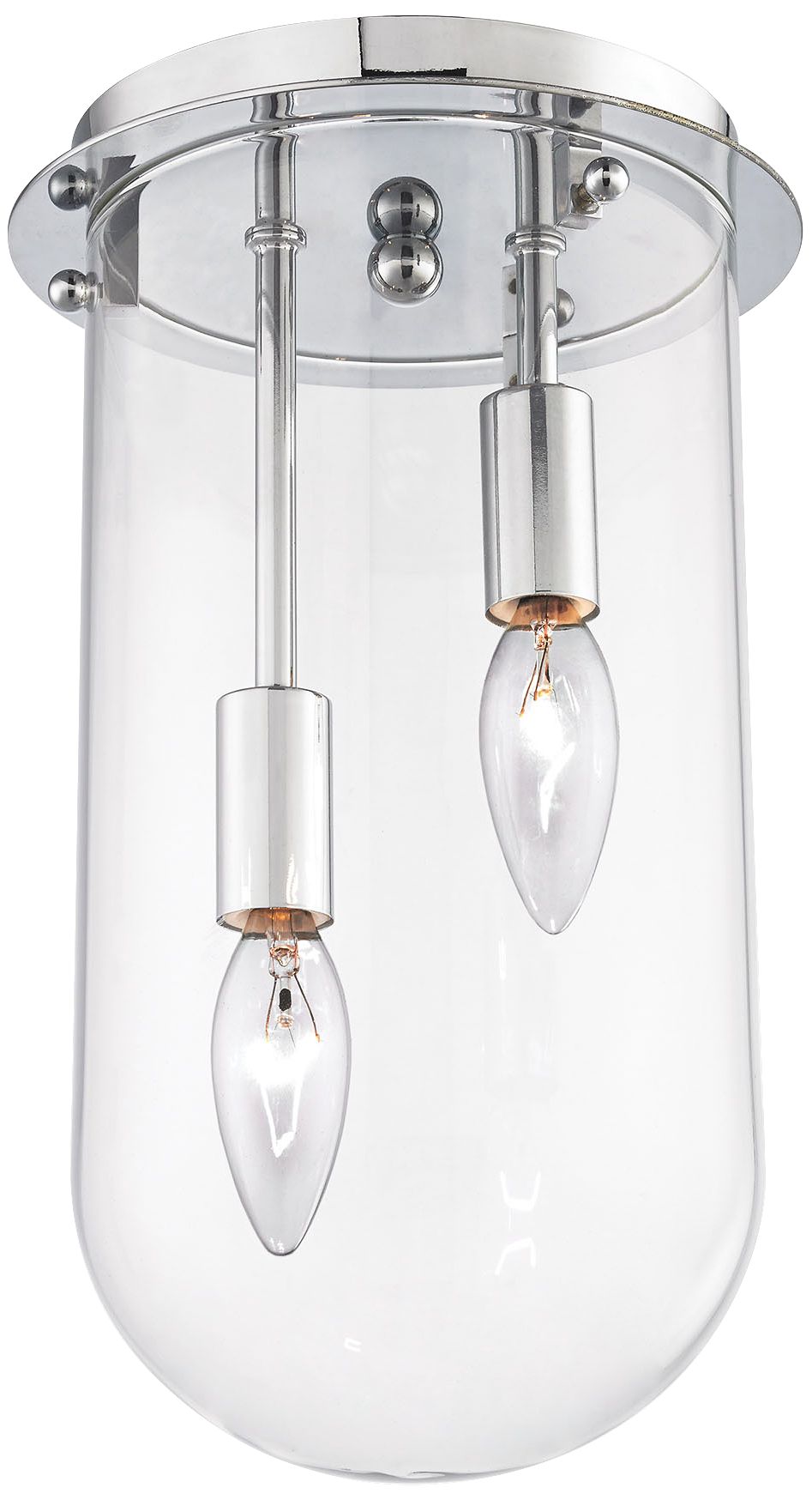 Lightway 7" Wide Polished Chrome 2-Light Ceiling Light - #9X252 | Lamps ...