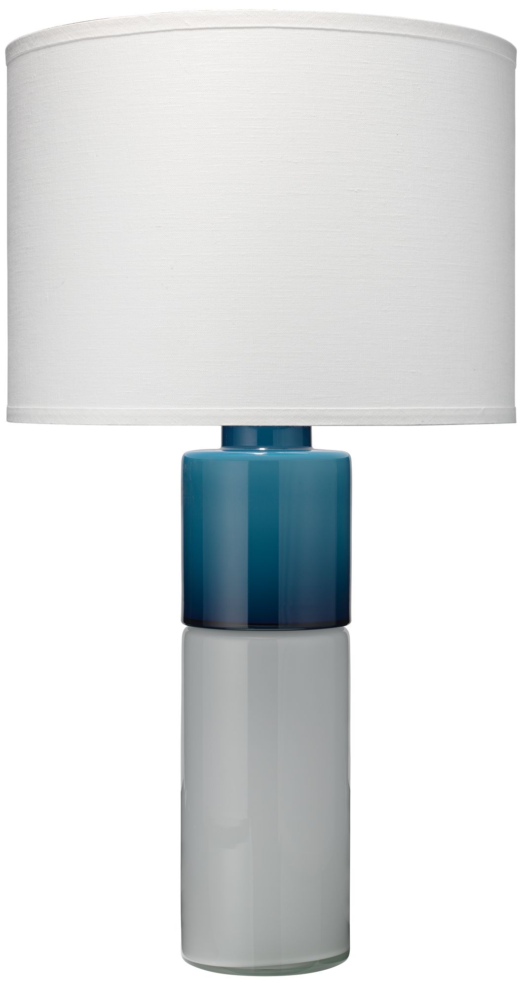 Jamie Young Copenhagen White and Navy Glass Table Lamp - #9Y081 | Lamps ...