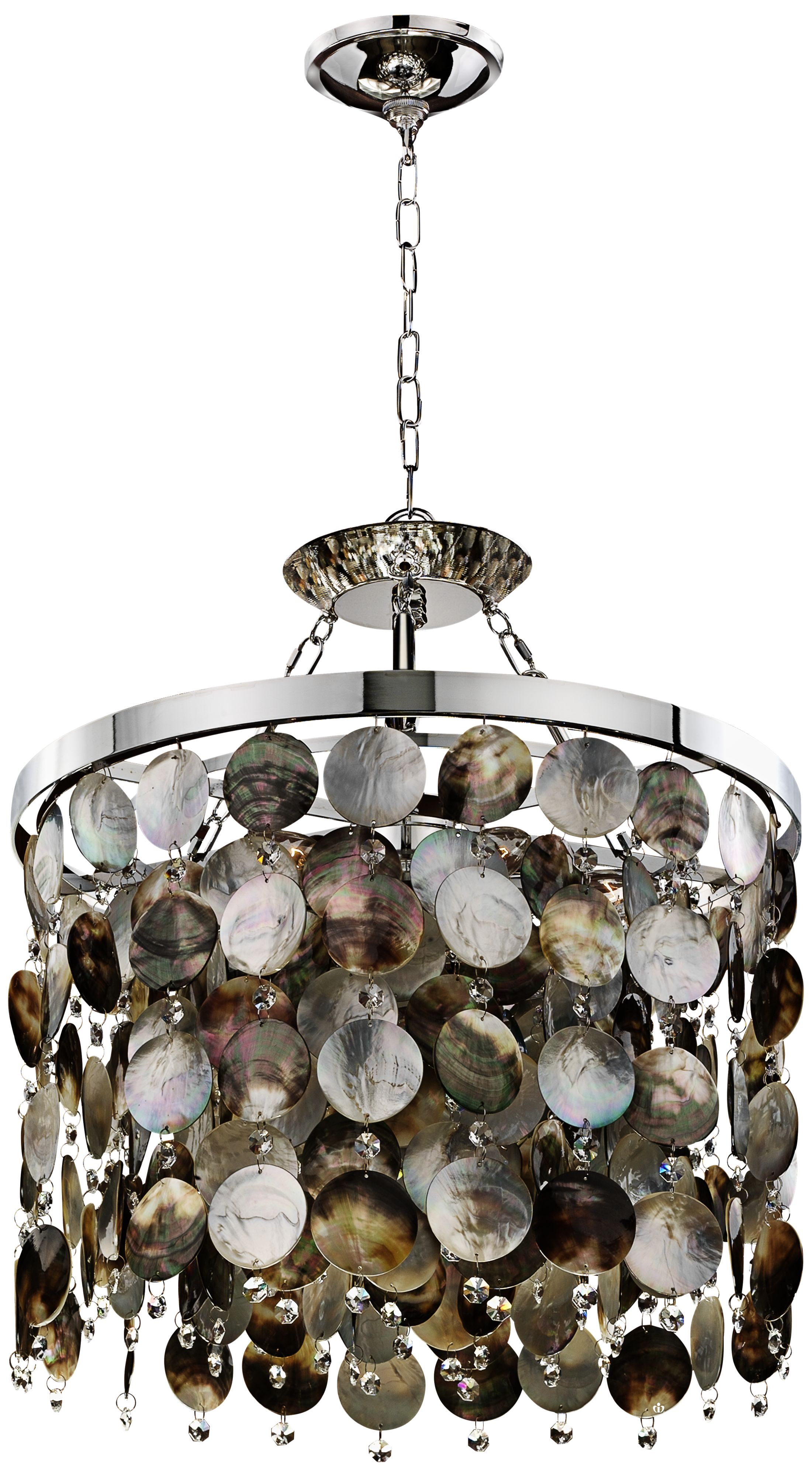 Black Magic Crystal and Pearl 19" Wide Pendant Chandelier - #U5497 ...