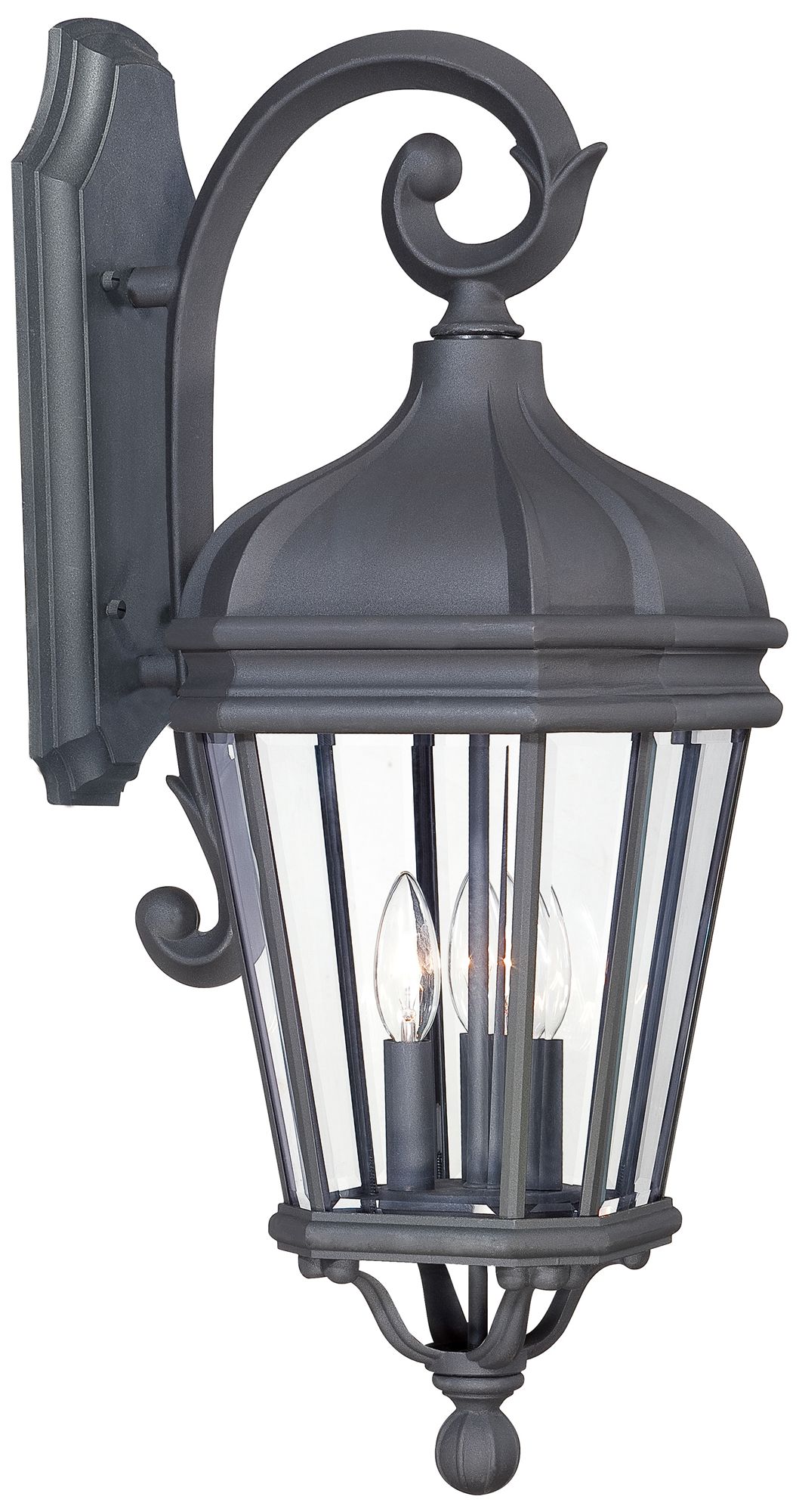 Harrison 27 3/4" High Black Outdoor Wall Light - #U5554 | Lamps Plus