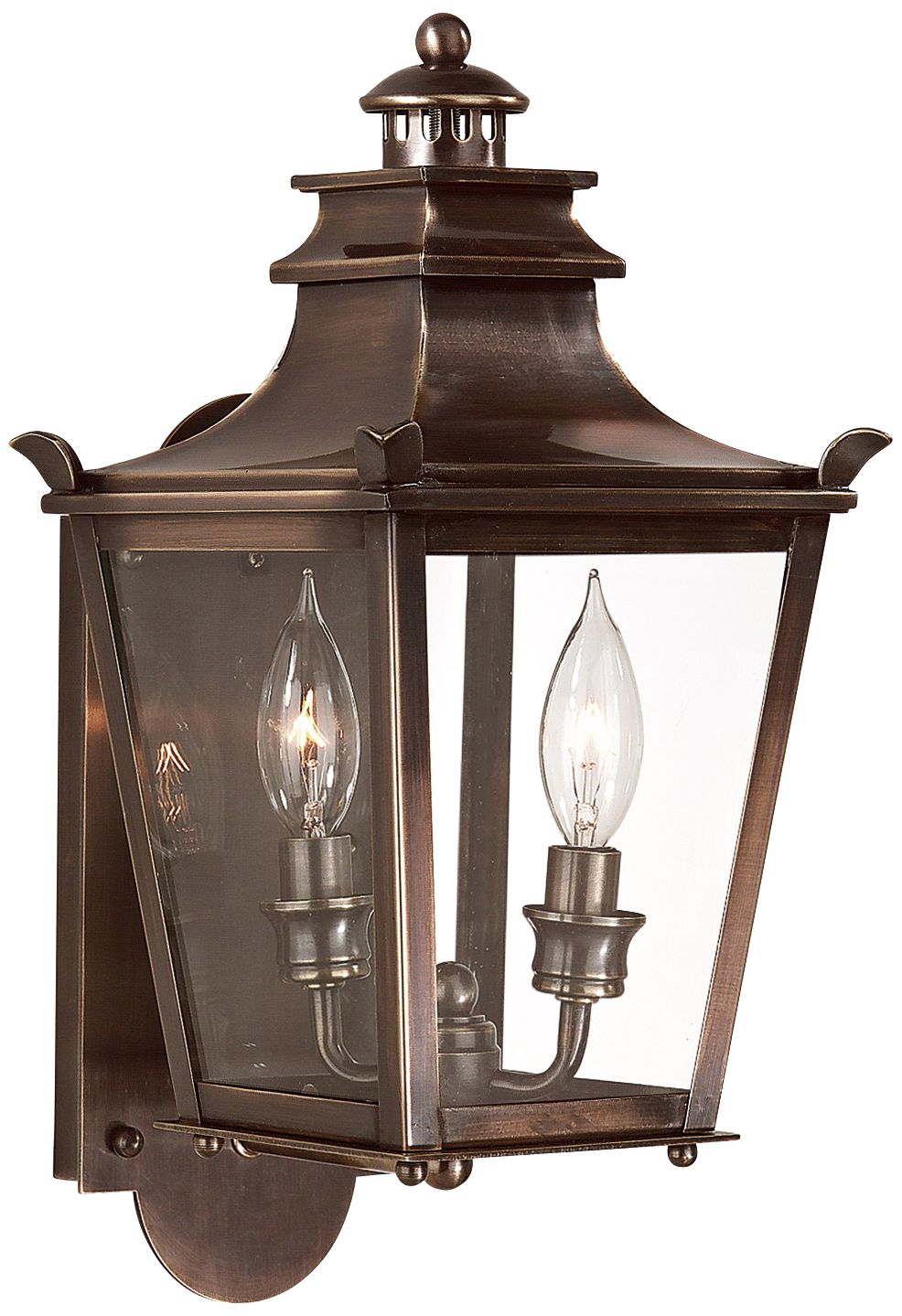 Dorchester 16" High English Bronze Outdoor Wall Light - #X0478 | Lamps Plus